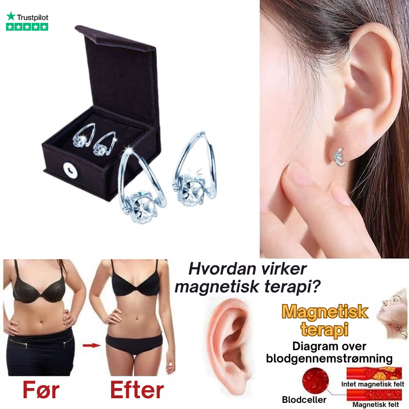 SlimGems™ | Øreringe med lymfatisk magnetterapi – DagligShopp Danskk.