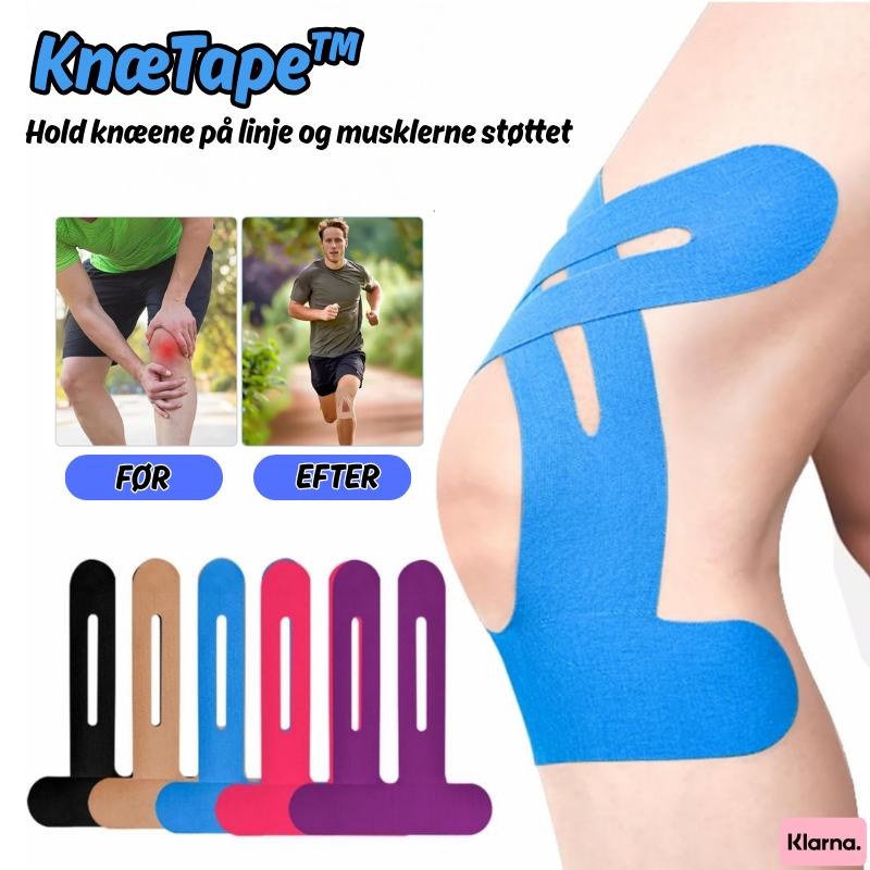 KnæTape™ | Hold knæene på linje og musklerne støttet – DagligShopp Danskk.