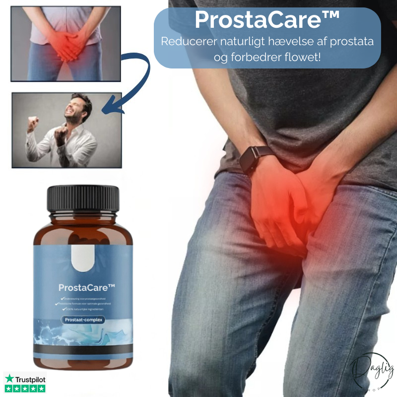 ProstaCare™ | Reducerer naturligt hævelse af prostata og forbedrer flo – DagligShopp Danskk.